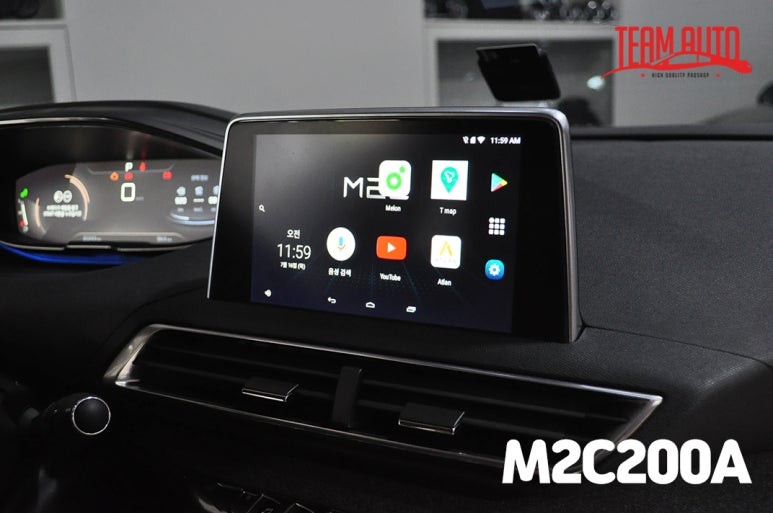 대구.경북 / 푸조 3008 네비게이션 안드로이드 셋탑 M2C200A 설치 / 대구 – 오카네비