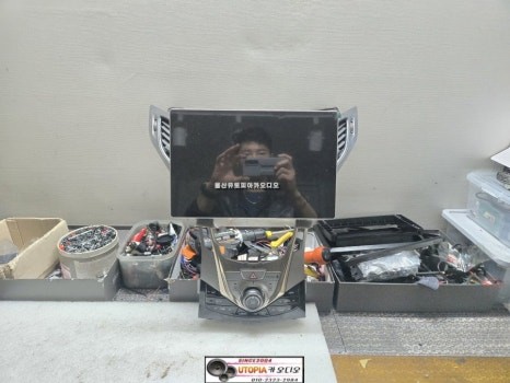 부산.울산.경남 / 울산그랜저HG 안드로이드작업$13.13인치 CDT A1 안드로이드 올인원시공 / 울산 – 오카네비