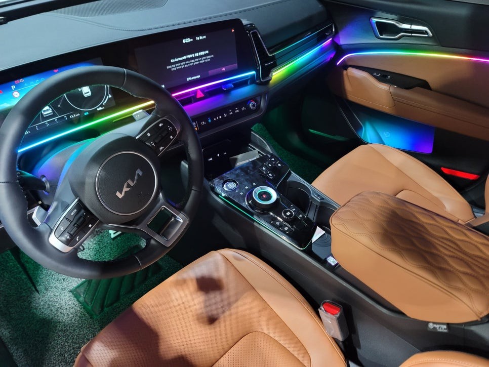 인천 / 기아 / 스포티지 NQ5, DMX 엠비언트 라이트 튜닝으로 완성하는 실내 인테리어 / 인천 남동구 / 중구.남동.연수 / 스포티지 – 오카엠비언트